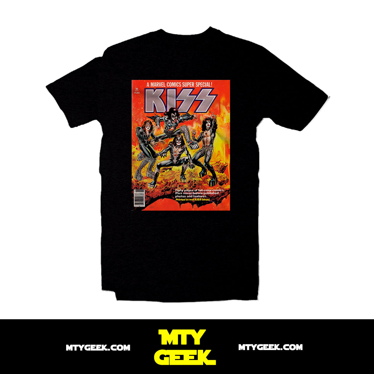 Playera KISS Mod. Marvel Comics Paul Stanley Gene Simmons – Mty Geek